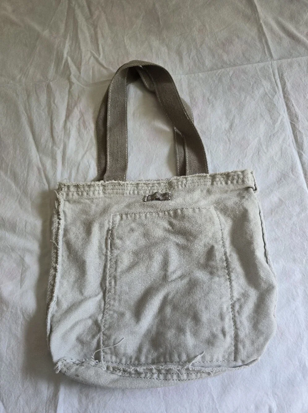 thirty-one | Bags | Thirty One Canvas Tote Bag With Pink Flower Patch ...
